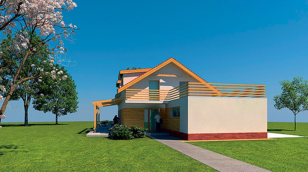 domy od architektov vs. domy z katalógu - Dom z tehly